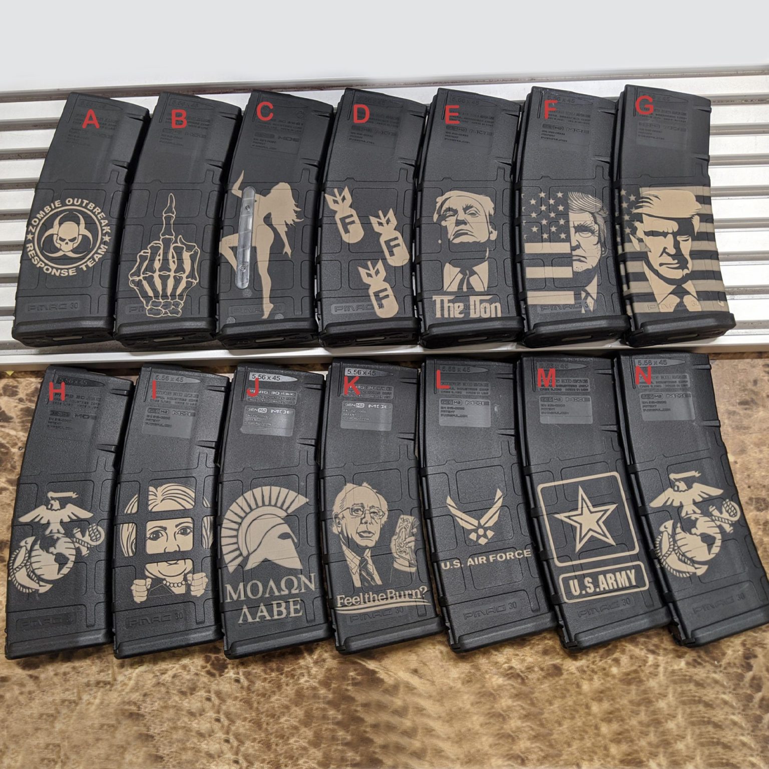 Magpul PMAG 30RD AR/M4 Gen M2 - BLK Laser Engraved - wmdguns.com Magpul PMAG 30RD AR/M4 Gen M2 - BLK Laser Engraved - wmdguns.com