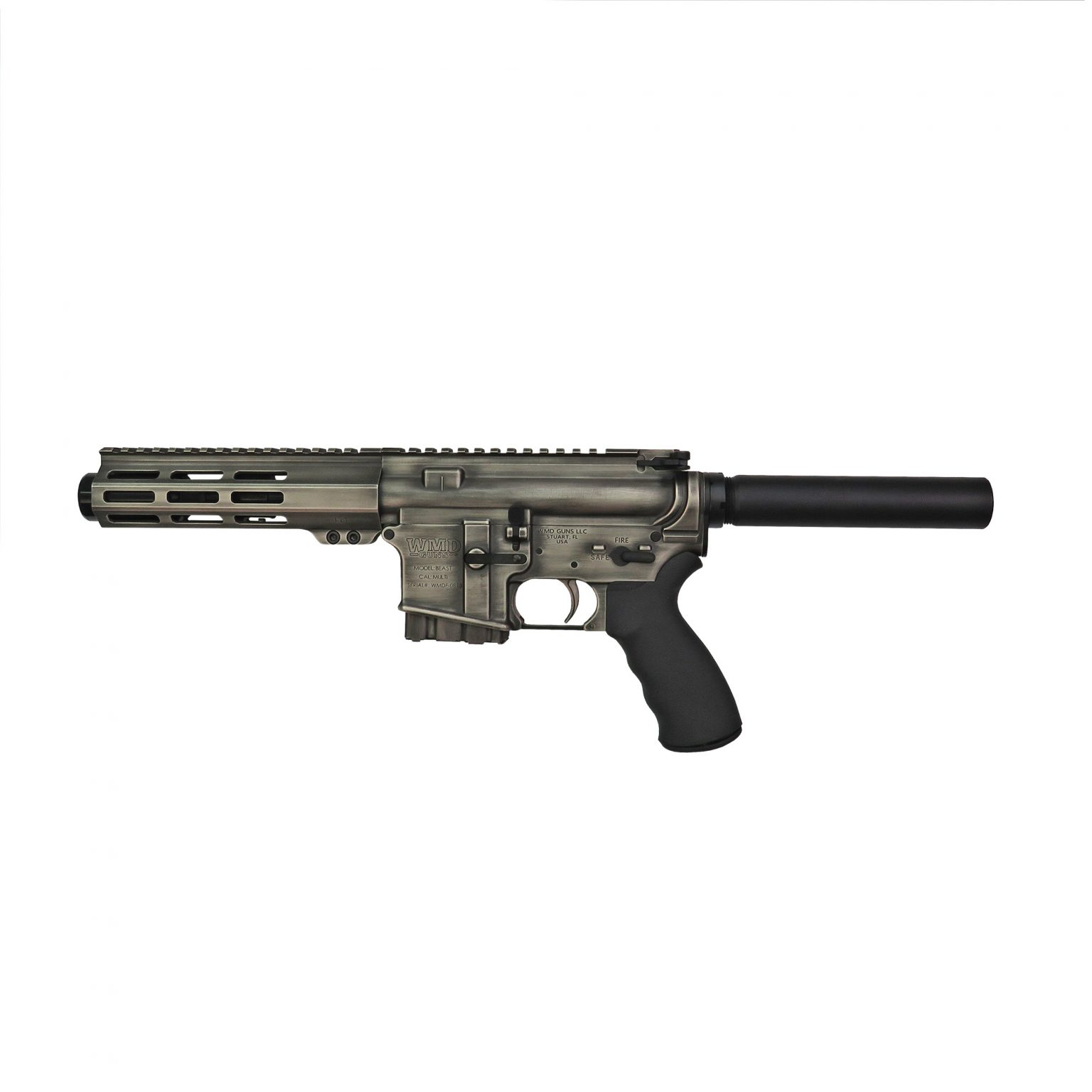AR-15 Micro Beast 5" Forged Distressed - WMD Guns